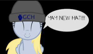 #763563 - safe, derpy hooves, pegasus, pony, beanie, female, happy, hat ...