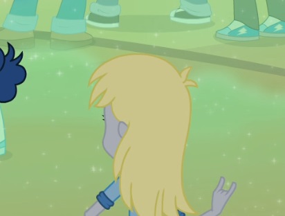 #764899 - safe, screencap, curly winds, derpy hooves, some blue guy ...