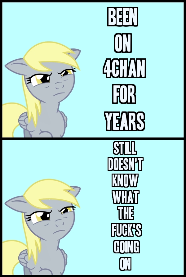 #767297 - safe, derpy hooves, 4chan, disappointed derpy meme, doubly ...