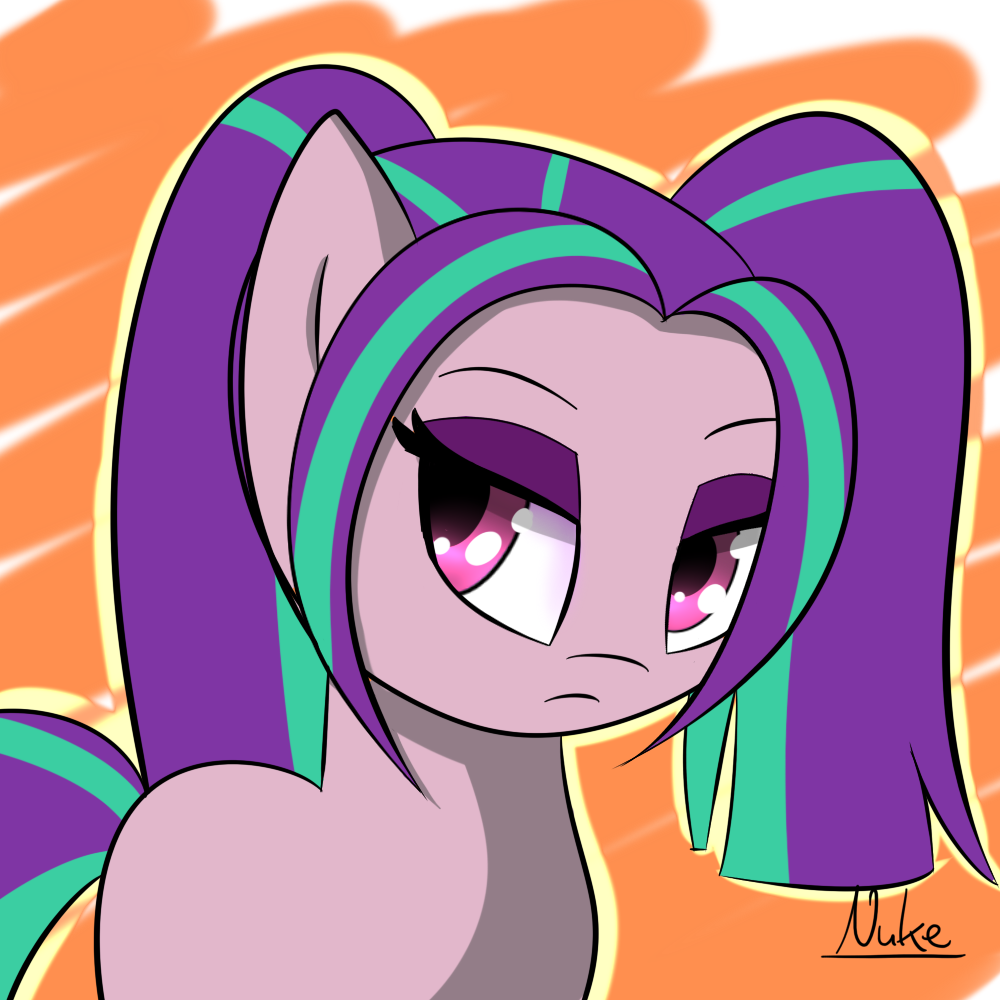 #757297 - safe, artist:nuke928, aria blaze, earth pony, pony, equestria ...