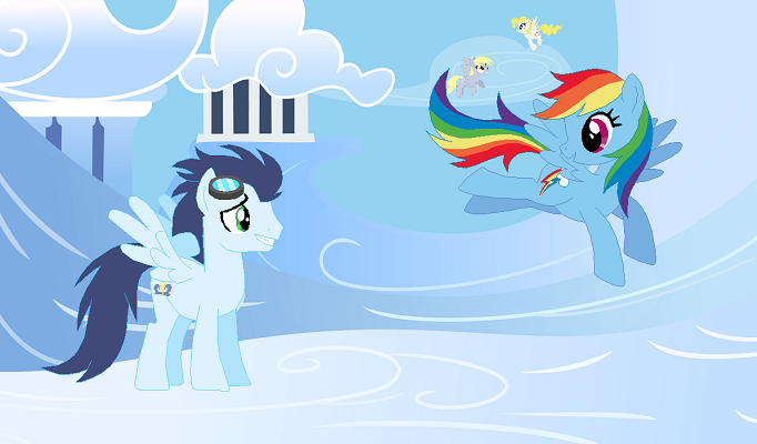 #781996 - safe, artist:rogueheart101, derpy hooves, rainbow dash ...