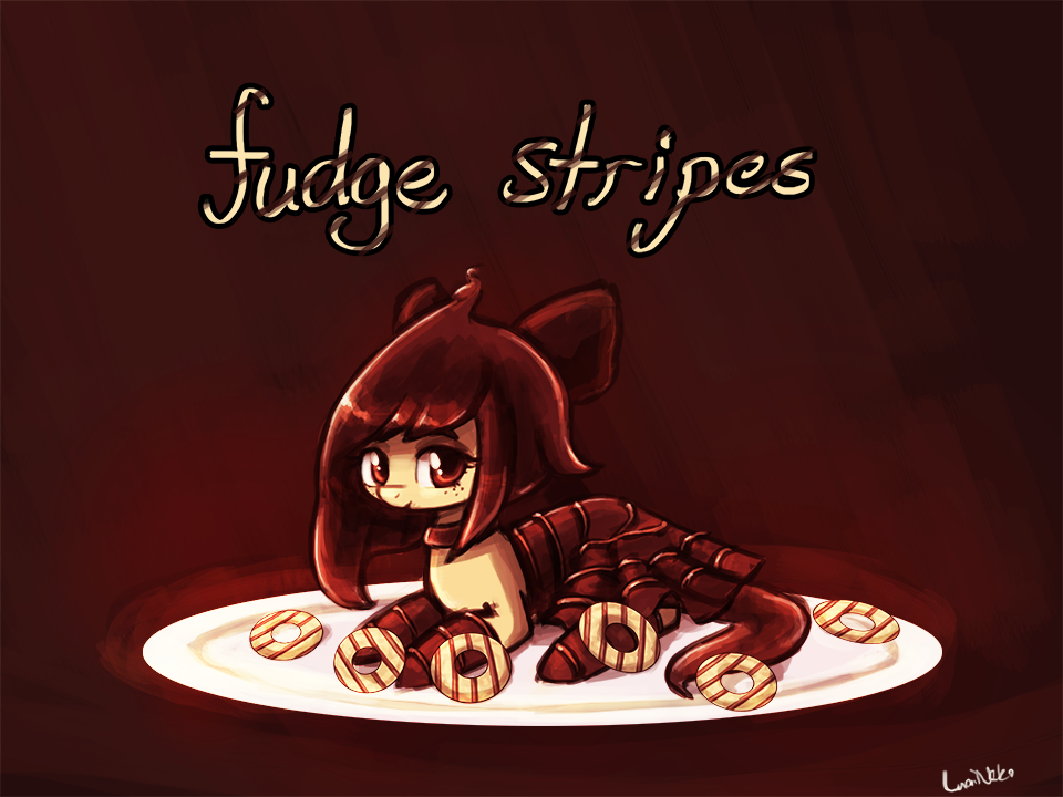 #788449 - safe, artist:lumineko, oc, oc only, oc:fudge stripes, food ...