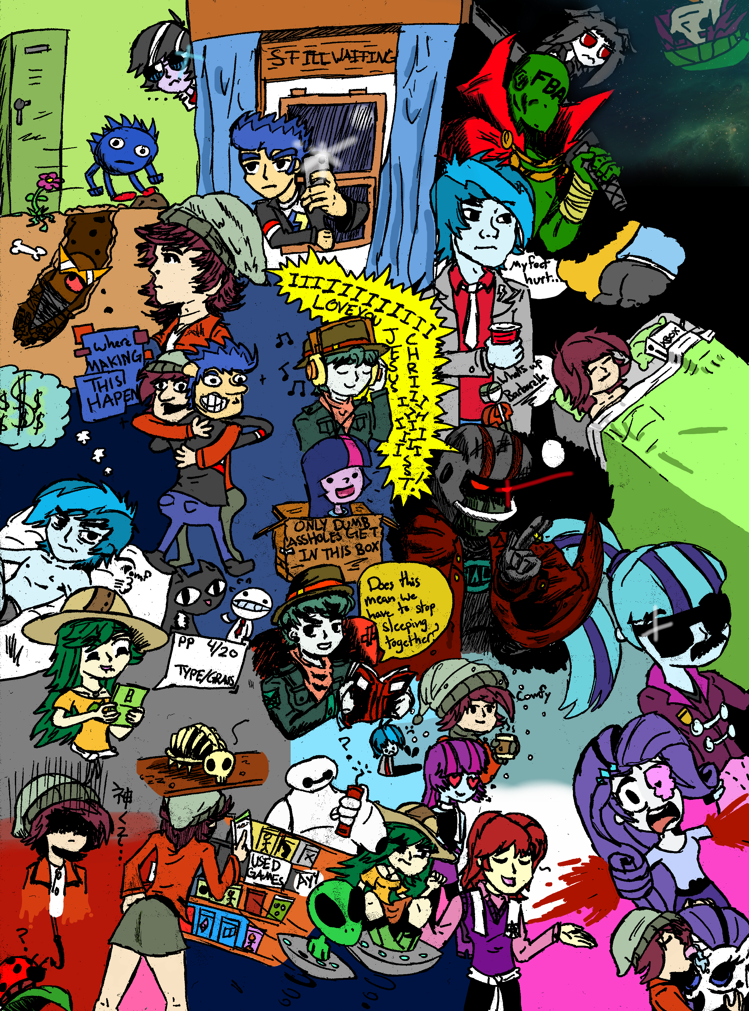 #789486 - questionable, semi-grimdark, artist:normal drawfag, flash ...