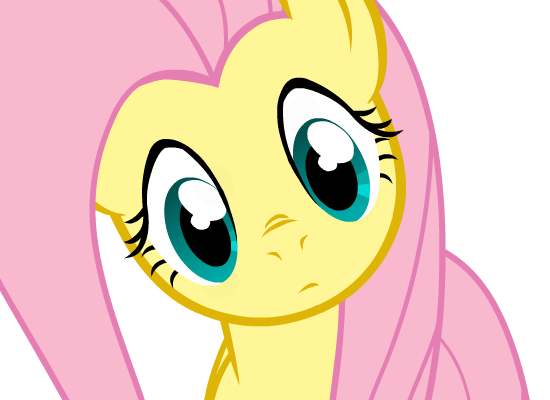 #792670 - safe, fluttershy, close-up, curious, female, simple ...