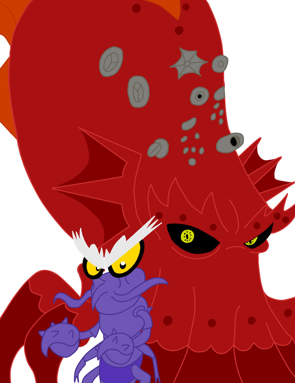 #779008 - safe, artist:toon-n-crossover, crank, squirk, kraken, lobster ...