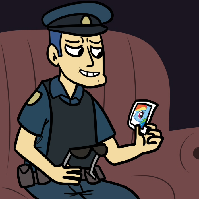 #551190 - safe, artist:ponehanon, officer pootang mang, rainbow dash ...