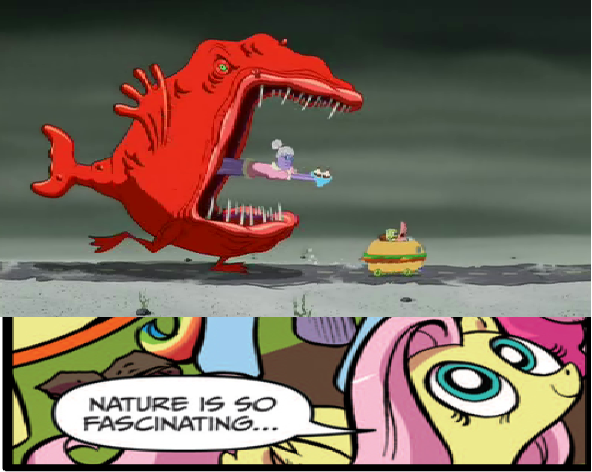 #559885 - safe, edit, fluttershy, pegasus, pony, idw, exploitable meme ...