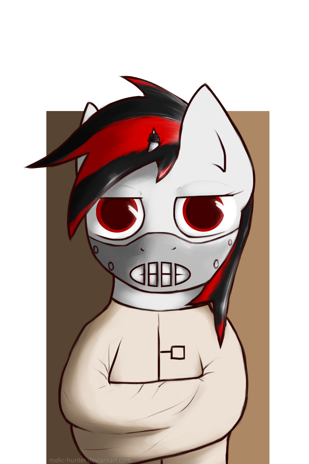 #543439 - safe, artist:makc-hunter, oc, oc only, oc:blackjack, fallout ...