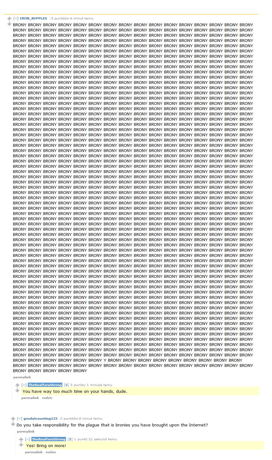 #547988 - safe, ama, brony, reddit, tara strong, text - Derpibooru