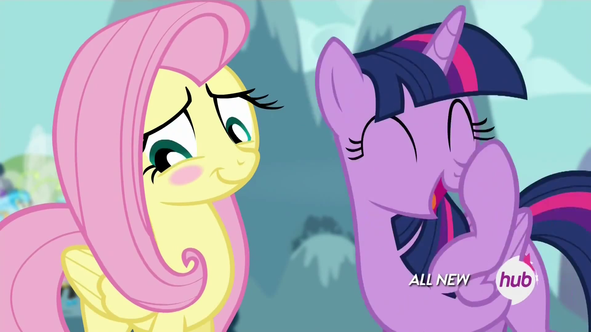 #564389 - safe, screencap, fluttershy, twilight sparkle, alicorn, pony ...