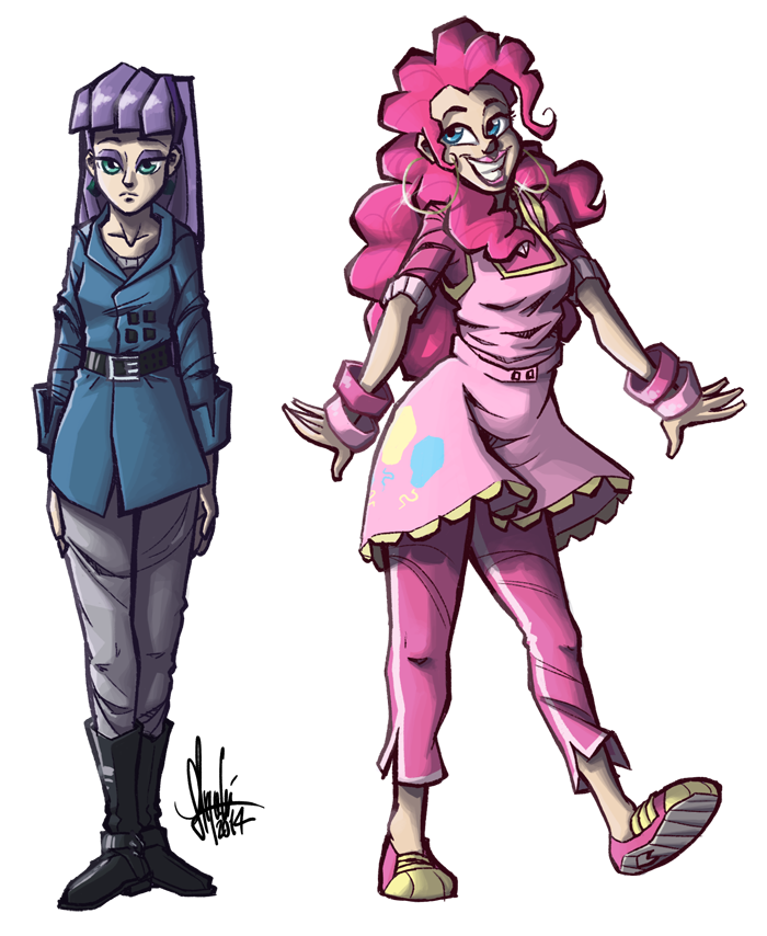 #579164 - safe, artist:theartrix, maud pie, pinkie pie, human, maud pie ...