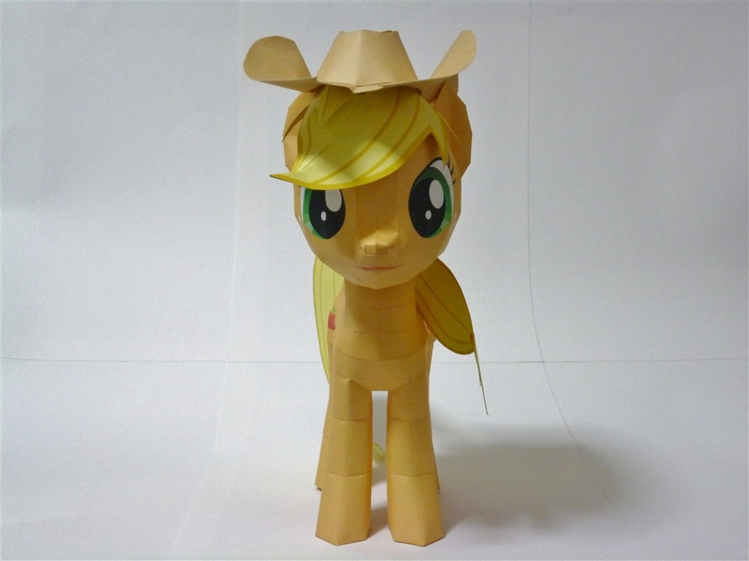 #581788 - safe, artist:robi, applejack, g4, female, papercraft, pixiv ...