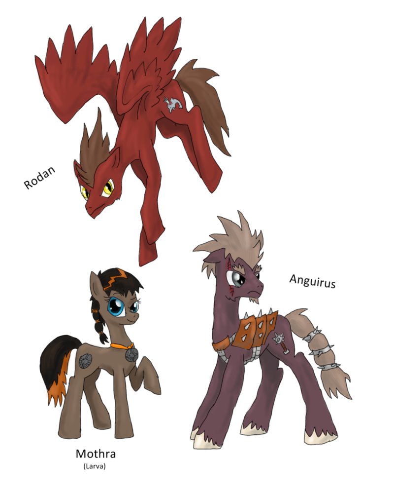 #584365 - safe, artist:sethhm, earth pony, kaiju pony, pegasus, pony ...