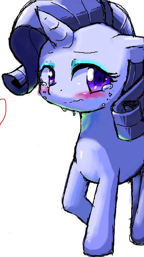 #587413 - safe, artist:yajima, rarity, crying, female, pixiv, sad, solo ...