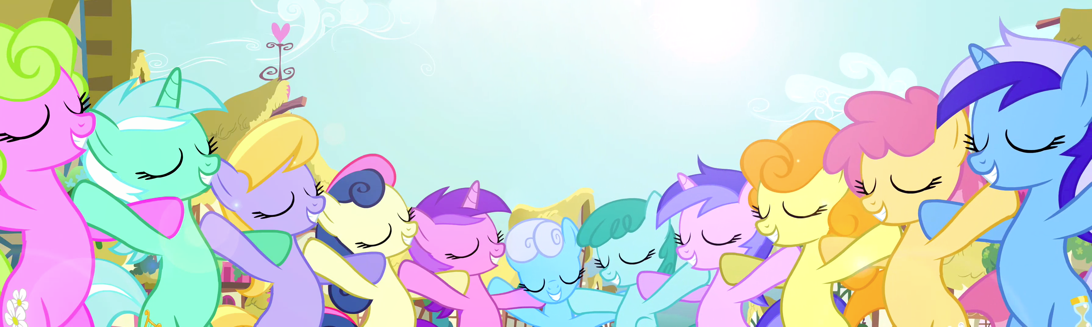 #603268 - safe, screencap, amethyst star, bon bon, carrot top, cloud ...