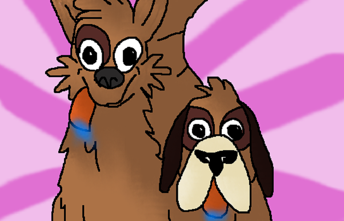 #605112 - safe, artist:mojo1985, orthros, dog, trade ya, multiple heads ...