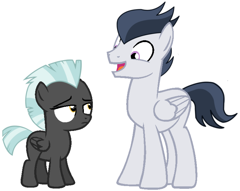 #591461 - safe, artist:dreamcasterpegasus, rumble, thunderlane, pegasus ...