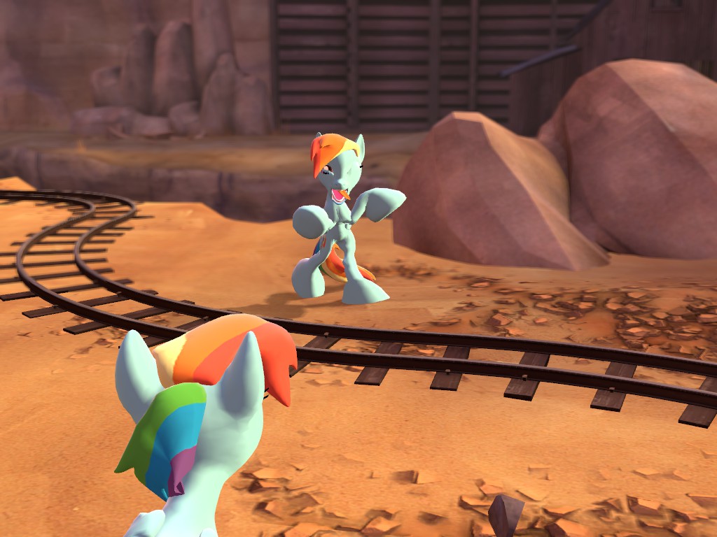 #622135 - safe, rainbow dash, g4, 3d, creepy, gmod - Derpibooru
