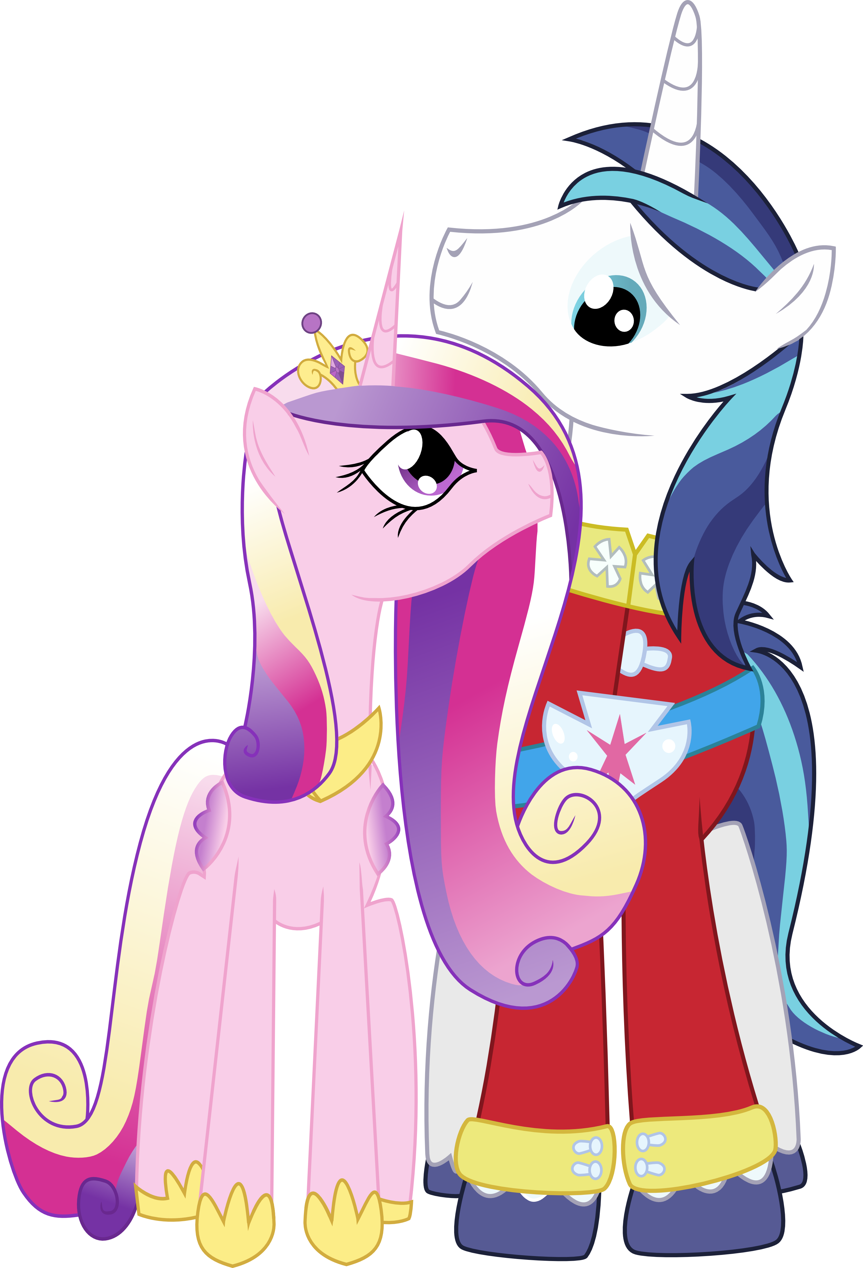 #622319 - safe, artist:eillahwolf, princess cadance, shining armor ...