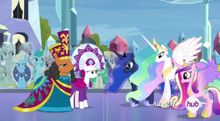 #622750 - safe, screencap, bright smile, castle (crystal pony), cloud ...