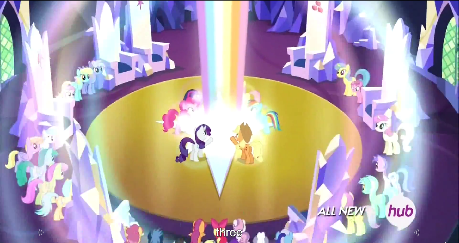 #623327 - safe, screencap, apple bloom, applejack, cloud kicker, cotton ...