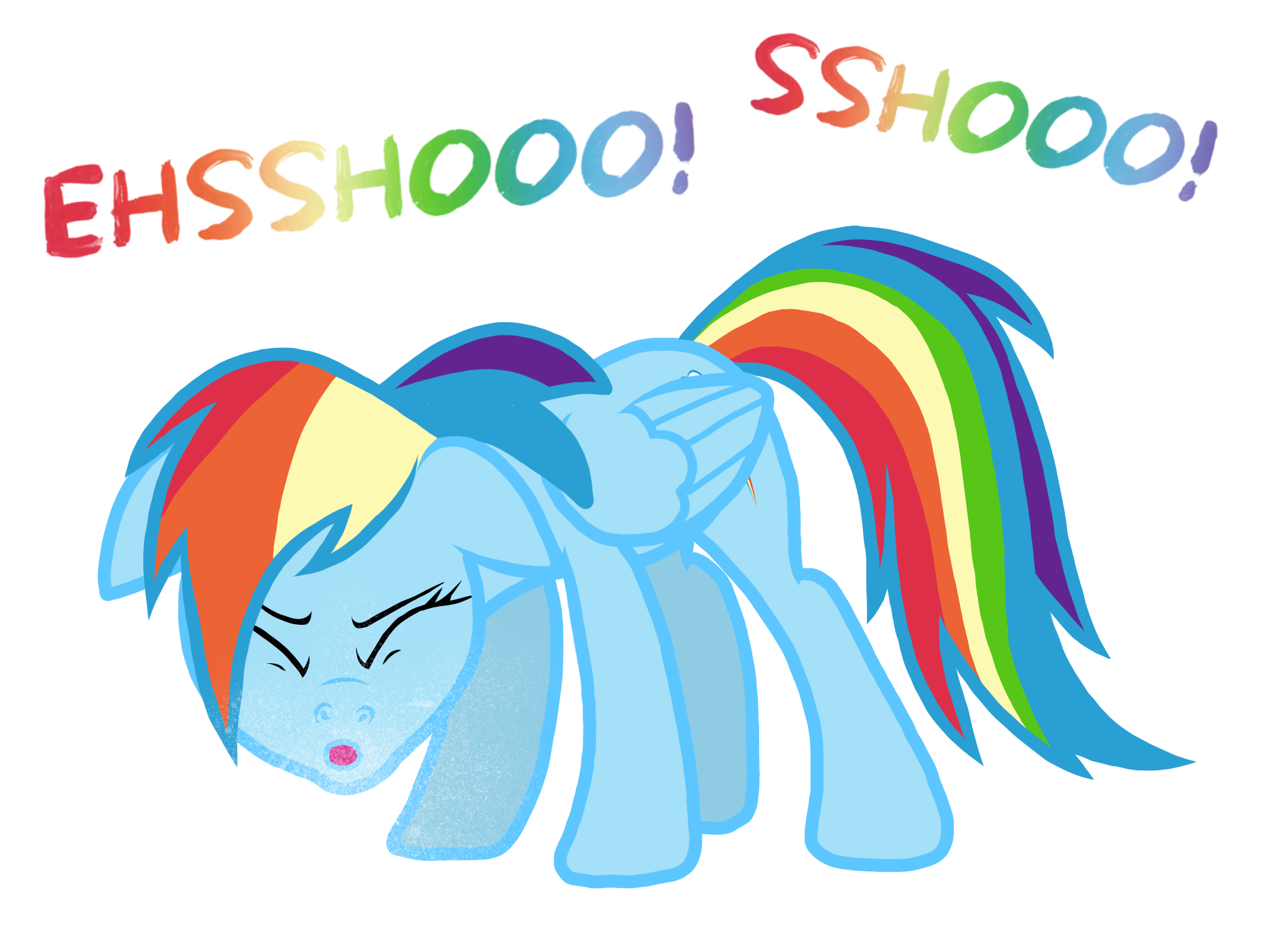 #639702 - safe, artist:proponypal, rainbow dash, g4, female, mucus ...