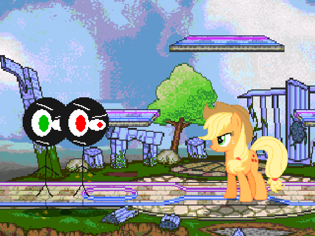 #620493 - safe, artist:angrynoahs, applejack, microsoft sam, mugen ...