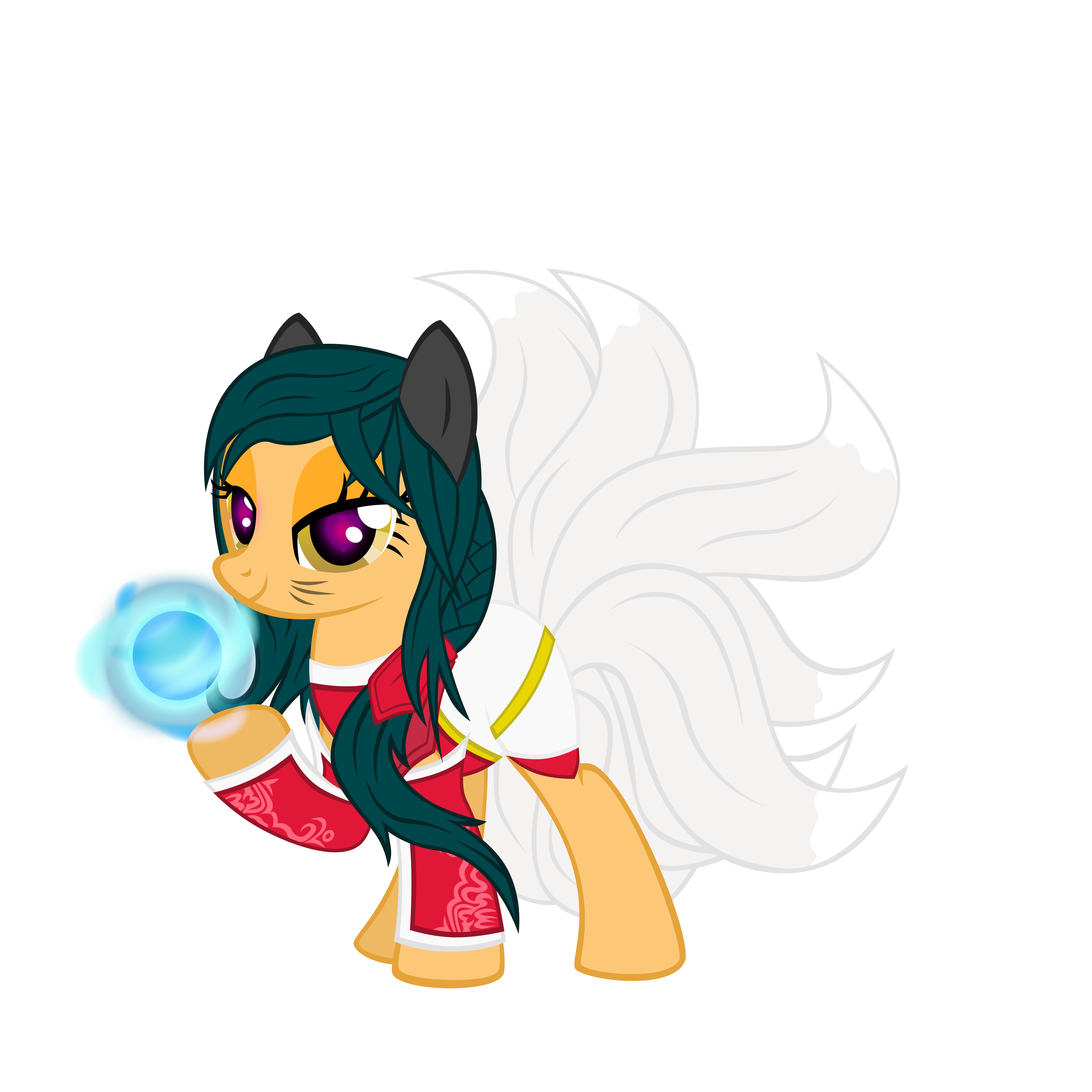 #654181 - safe, artist:azure-vortex, oc, oc only, earth pony, fox, fox ...