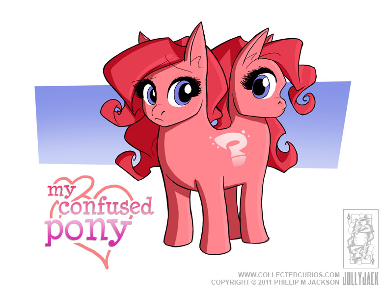 #657376 - safe, artist:jollyjack, oc, oc only, catdog, conjoined ...