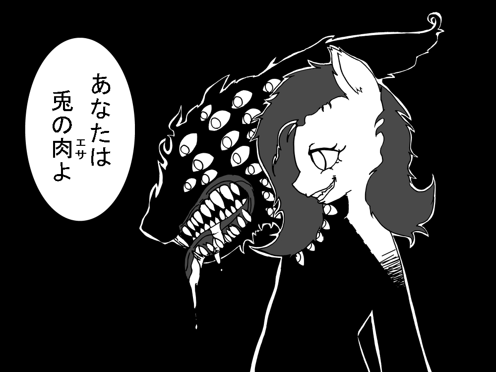 #679184 - safe, artist:kukku pu, angel bunny, fluttershy, bat pony ...