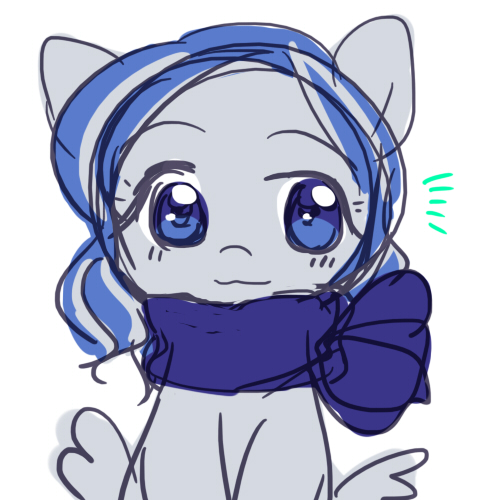 #683058 - safe, artist:c-minded, oc, oc only, clothes, pixiv, scarf ...