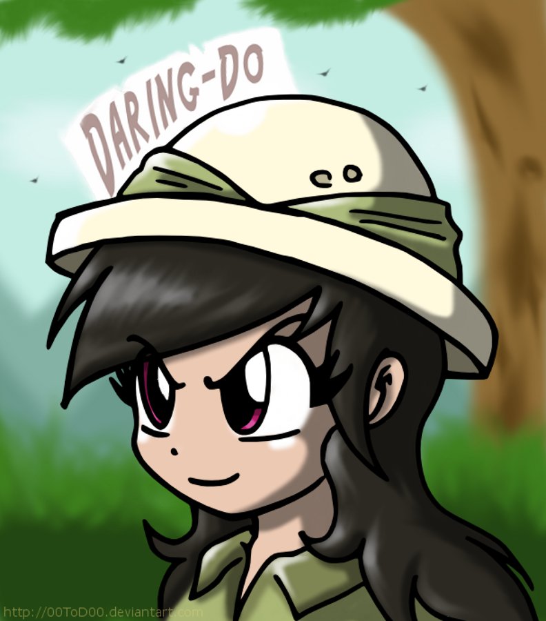 #683215 - safe, artist:quarium, daring do, human, female, humanized ...