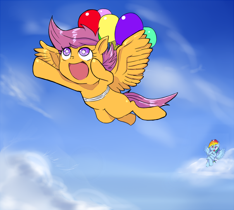 does scootaloo ever fly