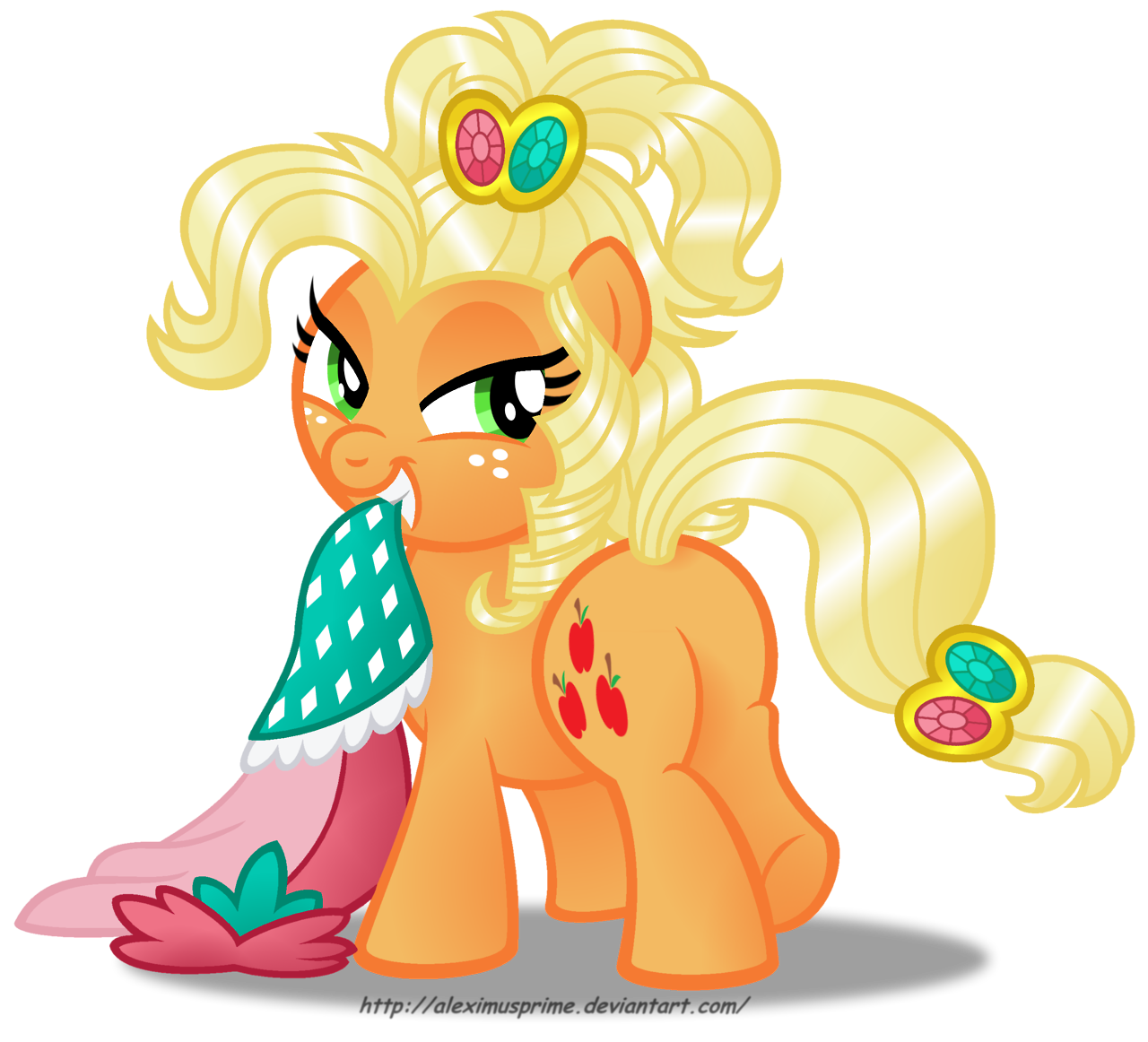 #686538 - suggestive, artist:aleximusprime, applejack, earth pony, pony ...