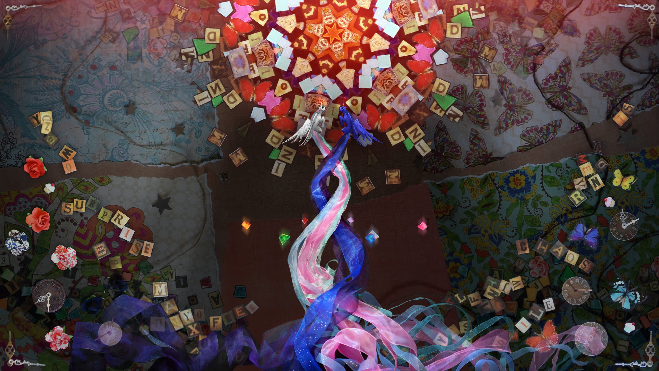 #703133 - safe, artist:naboolars, princess celestia, princess luna ...