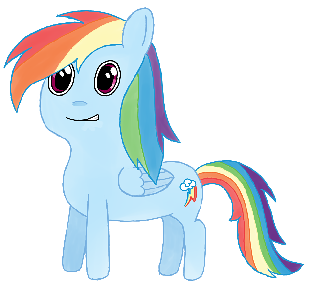 #706365 - safe, artist:bradleydoom, rainbow dash, backwards cutie mark ...
