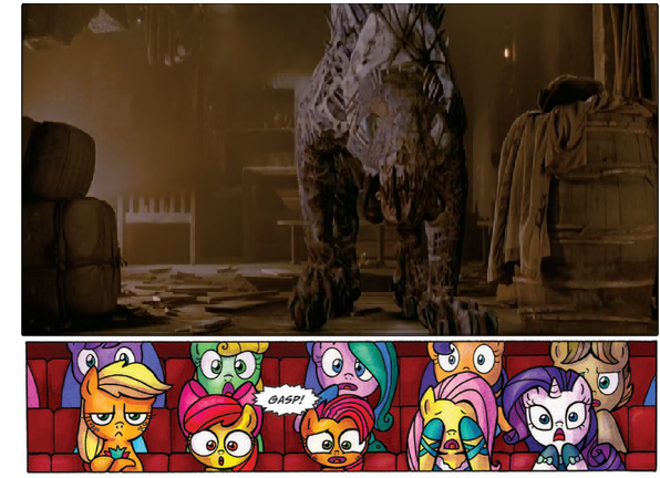 #719664 - semi-grimdark, edit, idw, apple bloom, applejack, babs seed ...