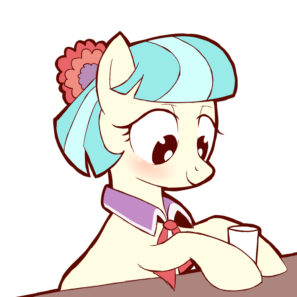 #720749 - safe, artist:coma392, coco pommel, earth pony, pony, blushing ...