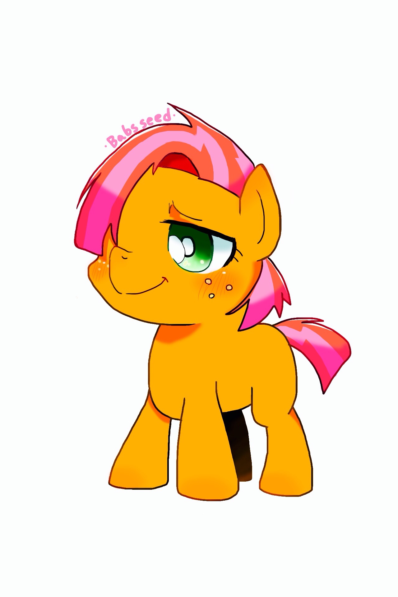 #721144 - safe, artist:b6, babs seed, g4, female, simple background ...