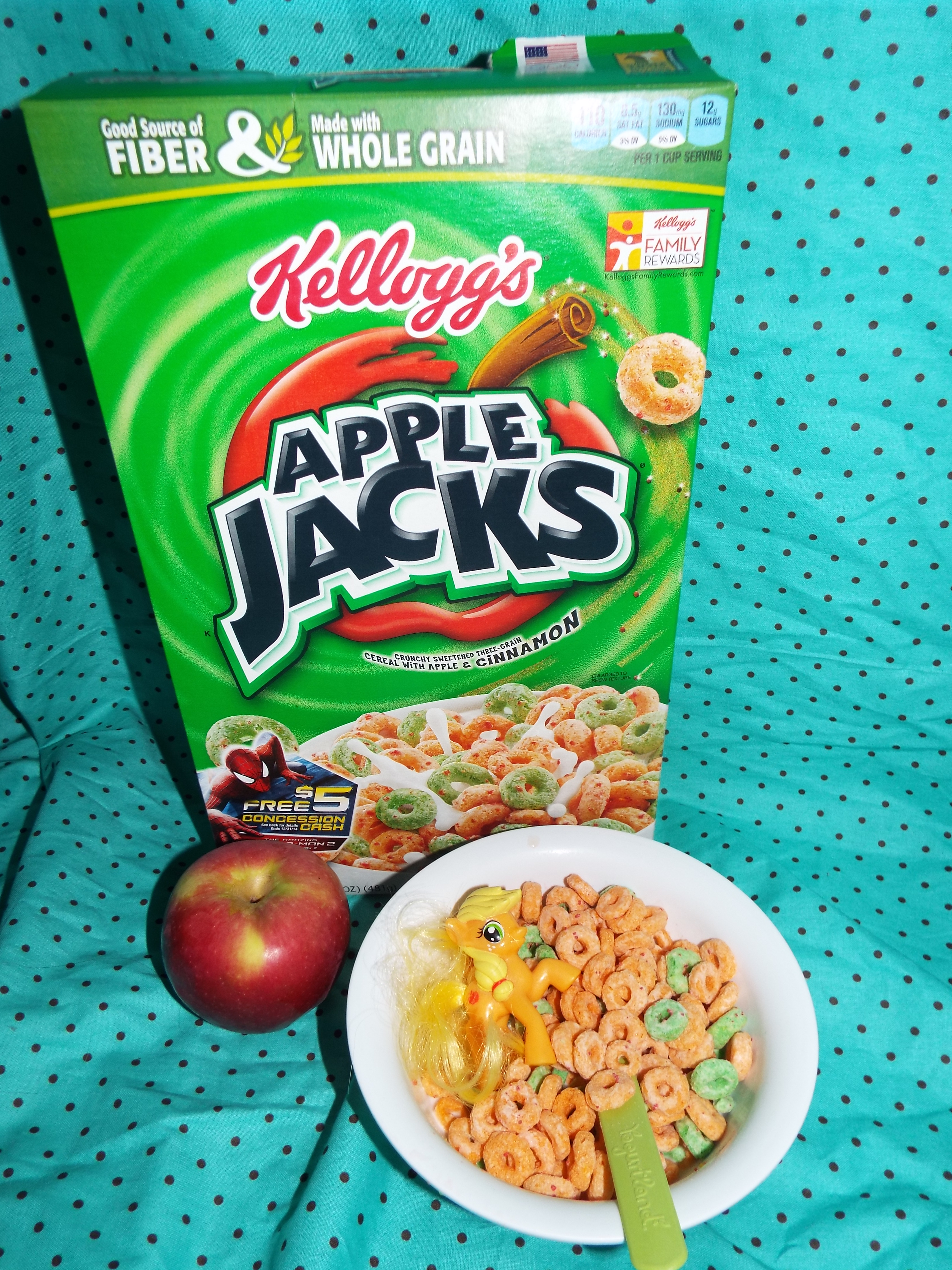 #725610 - safe, artist:krazykari, applejack, apple, apple jacks, food ...