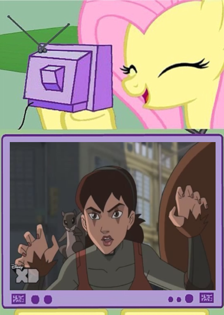 #714365 - safe, fluttershy, doreen green, exploitable meme, marvel ...