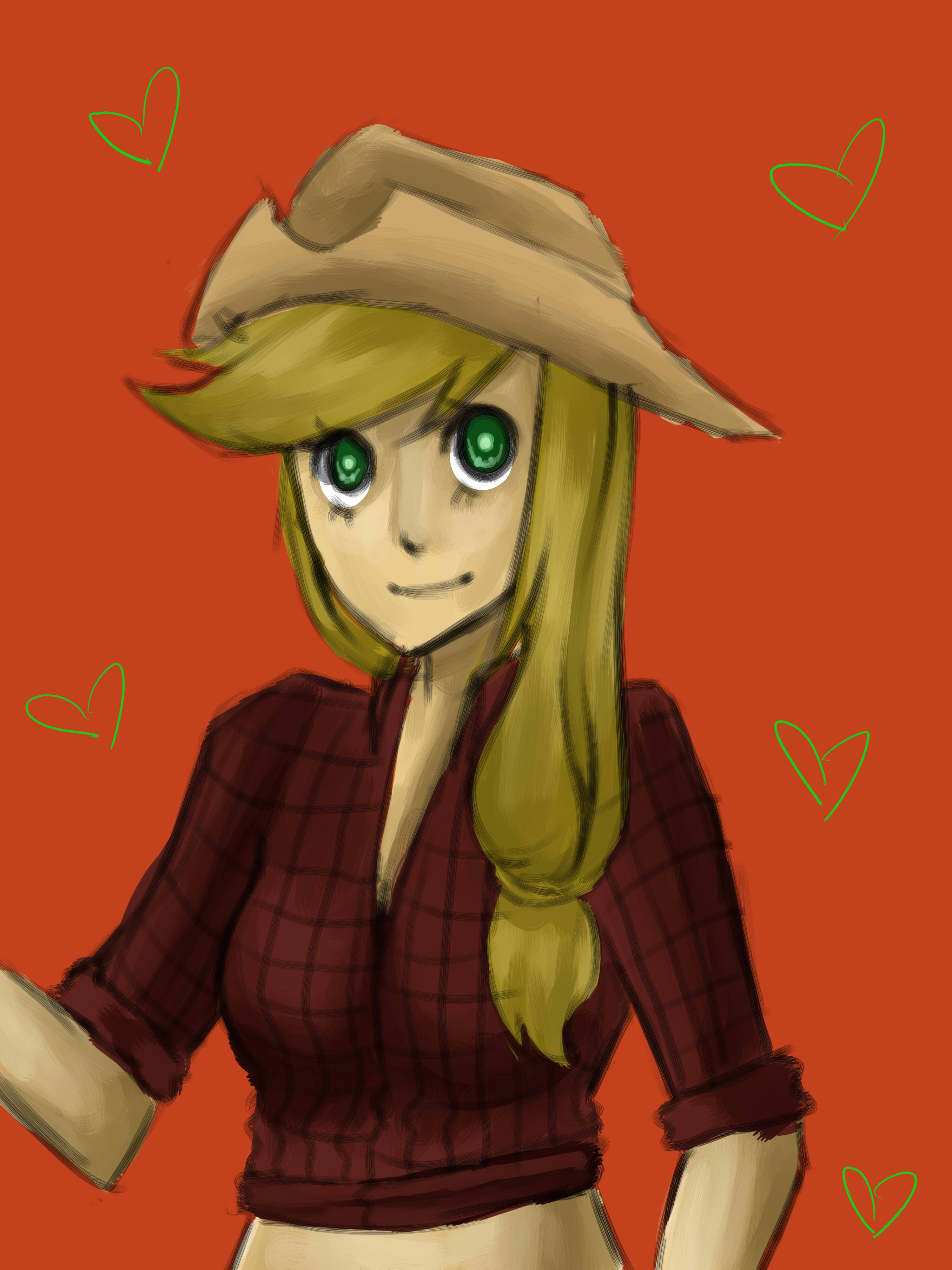 #716995 - safe, artist:fluffity, applejack, human, humanized - Derpibooru