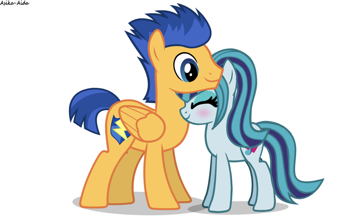 #803746 - safe, artist:asika-aida, flash sentry, sonata dusk, pony, g4 ...