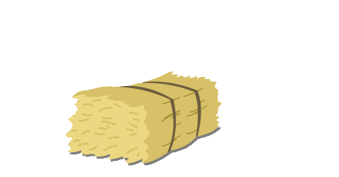 #808566 - safe, rainbow dash, animated, female, hay bale, sliding ...