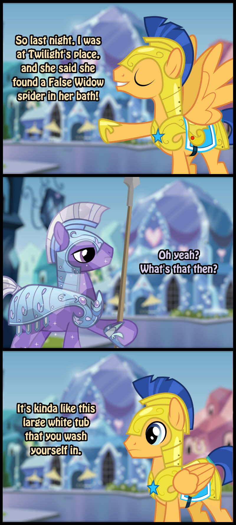 #811503 - safe, flash sentry, armor, bathtub, comic, crystal guard ...