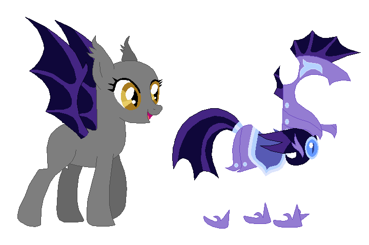 #812497 - safe, artist:selenaede, bat pony, pony, armor, base, night ...