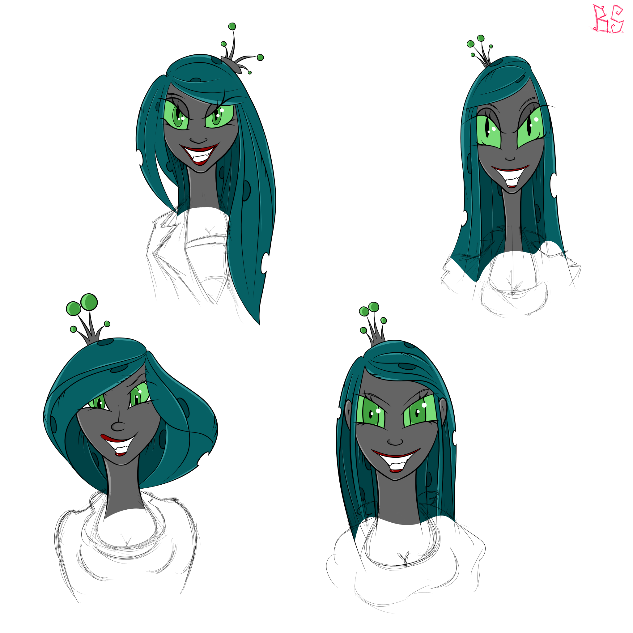 #812552 - safe, artist:briarspark, queen chrysalis, human, humanized ...