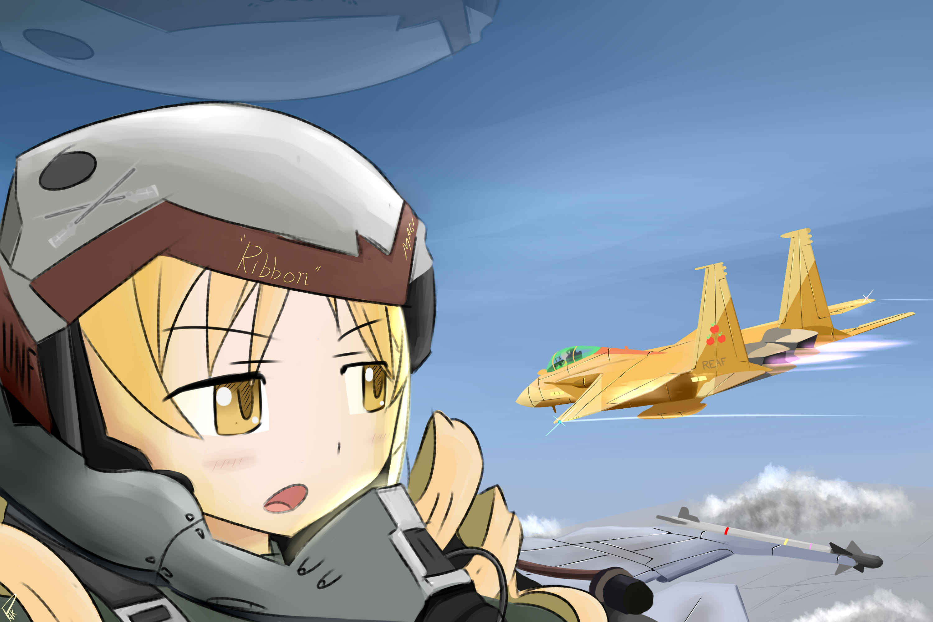 #798453 - safe, artist:pak-faace1234, applejack, ace combat, anime ...