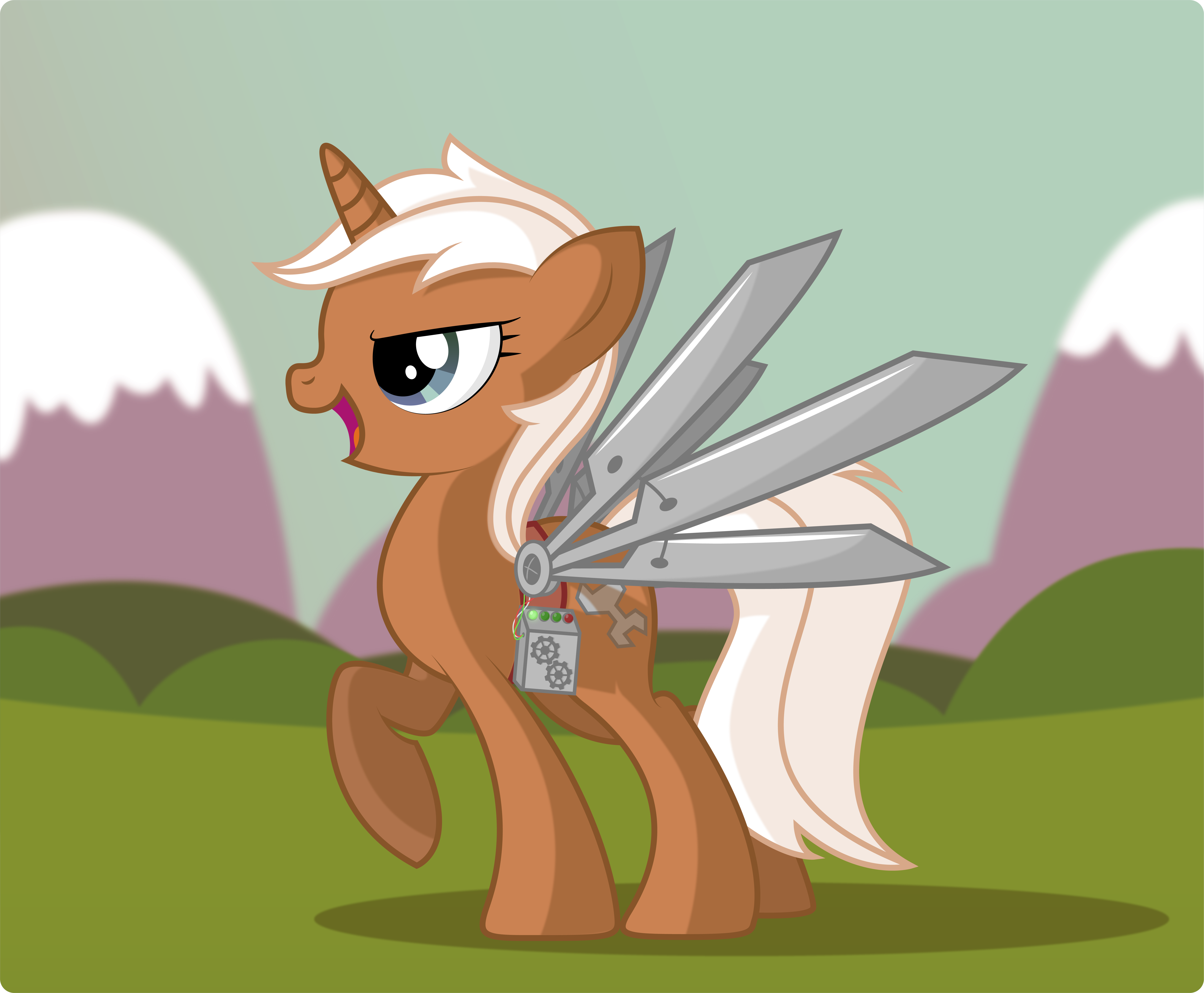 #996810 - safe, artist:emkay-mlp, silver spanner, pony, unicorn, absurd ...