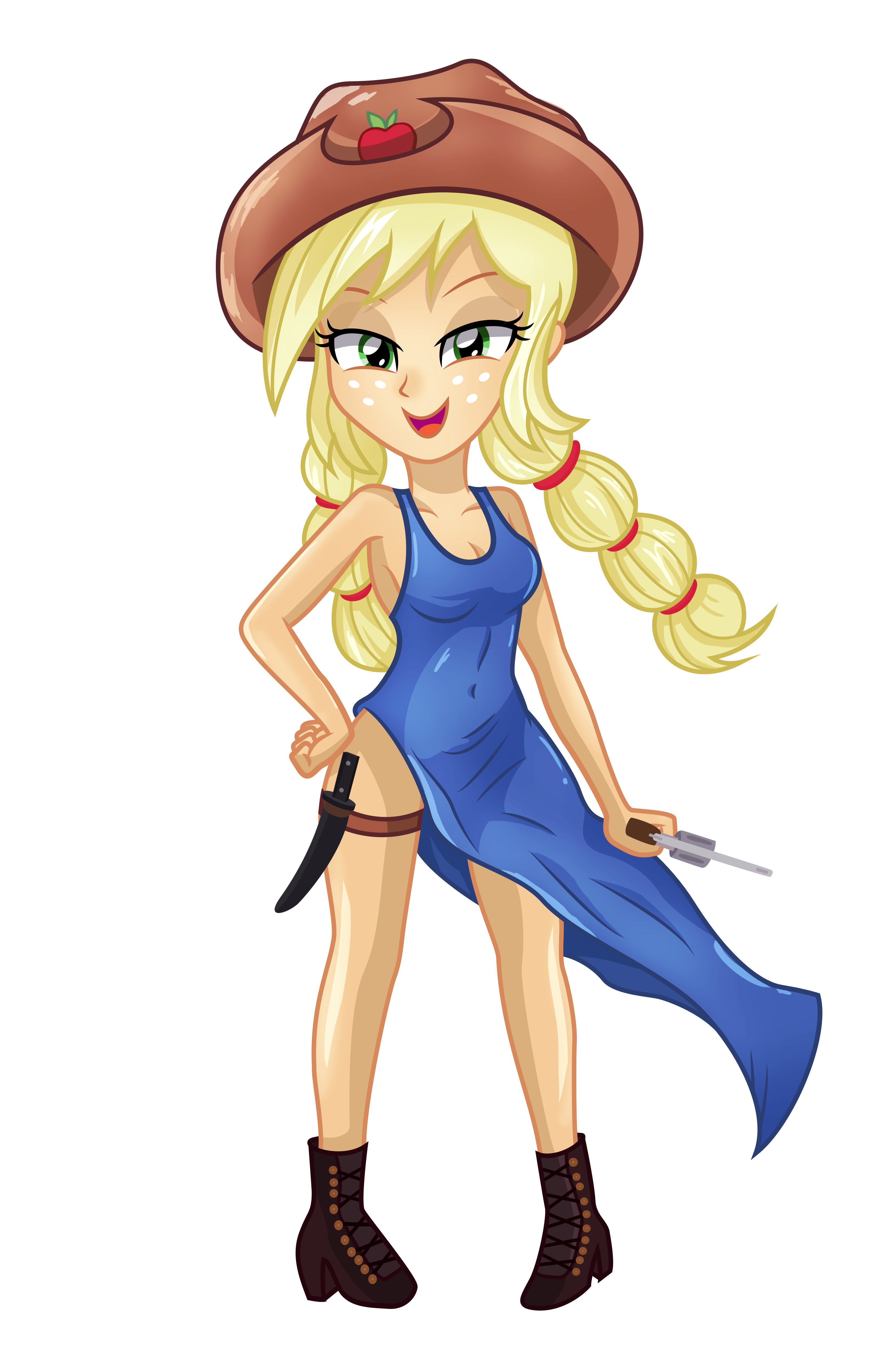 #1014105 - suggestive, artist:sumin6301, applejack, equestria girls ...